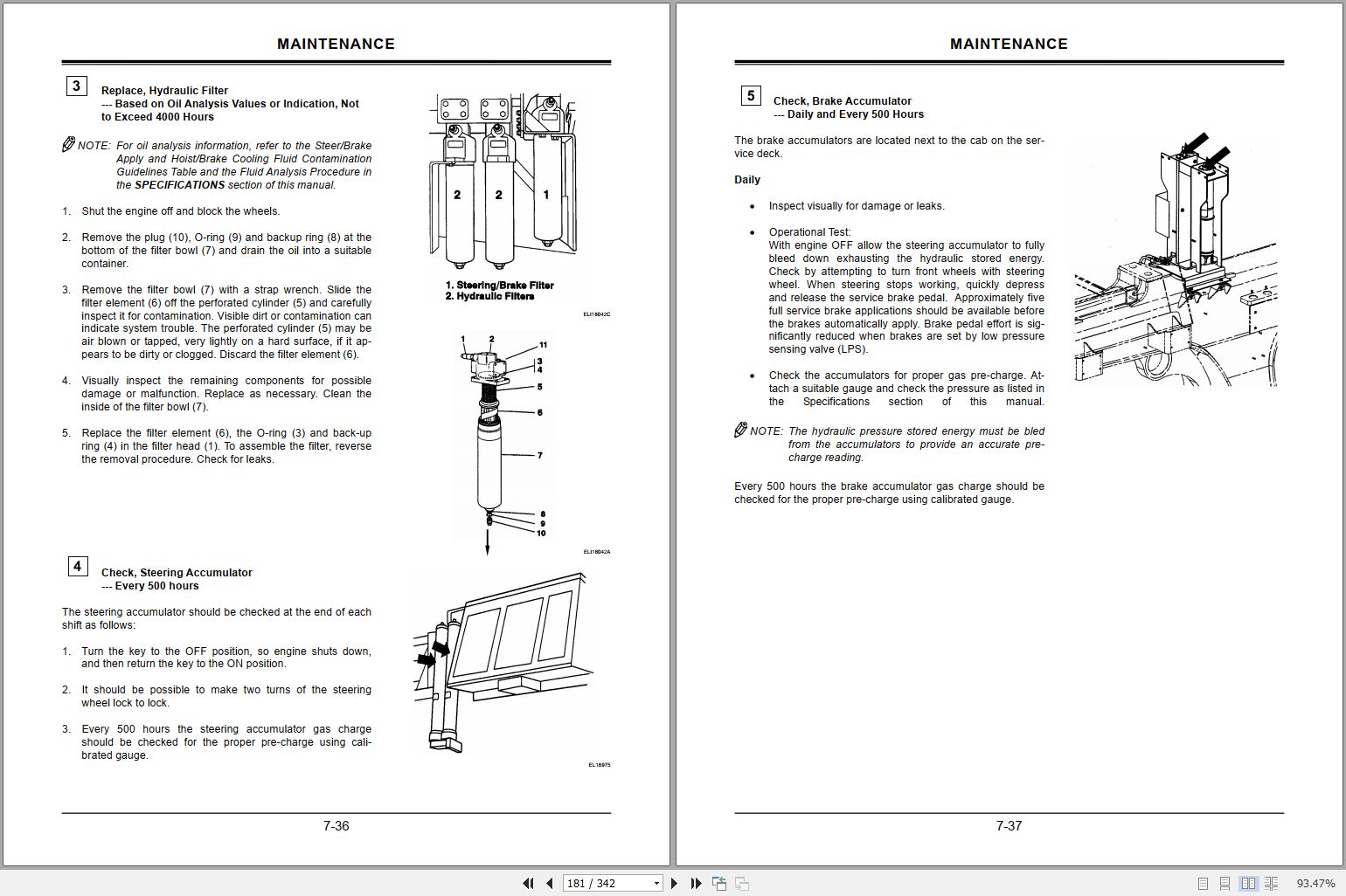 Hitachi Rigid Dump Truck EH5000ACII Operator Manual