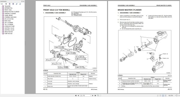 Komatsu Forklift FB20,25,30EX(G)-11 (BE30 L. AMERICA) Service Manual