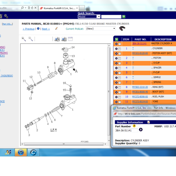 Komatsu Forklift FB20,25,30EX(G)-11 (BE30 L. AMERICA) Service Manual