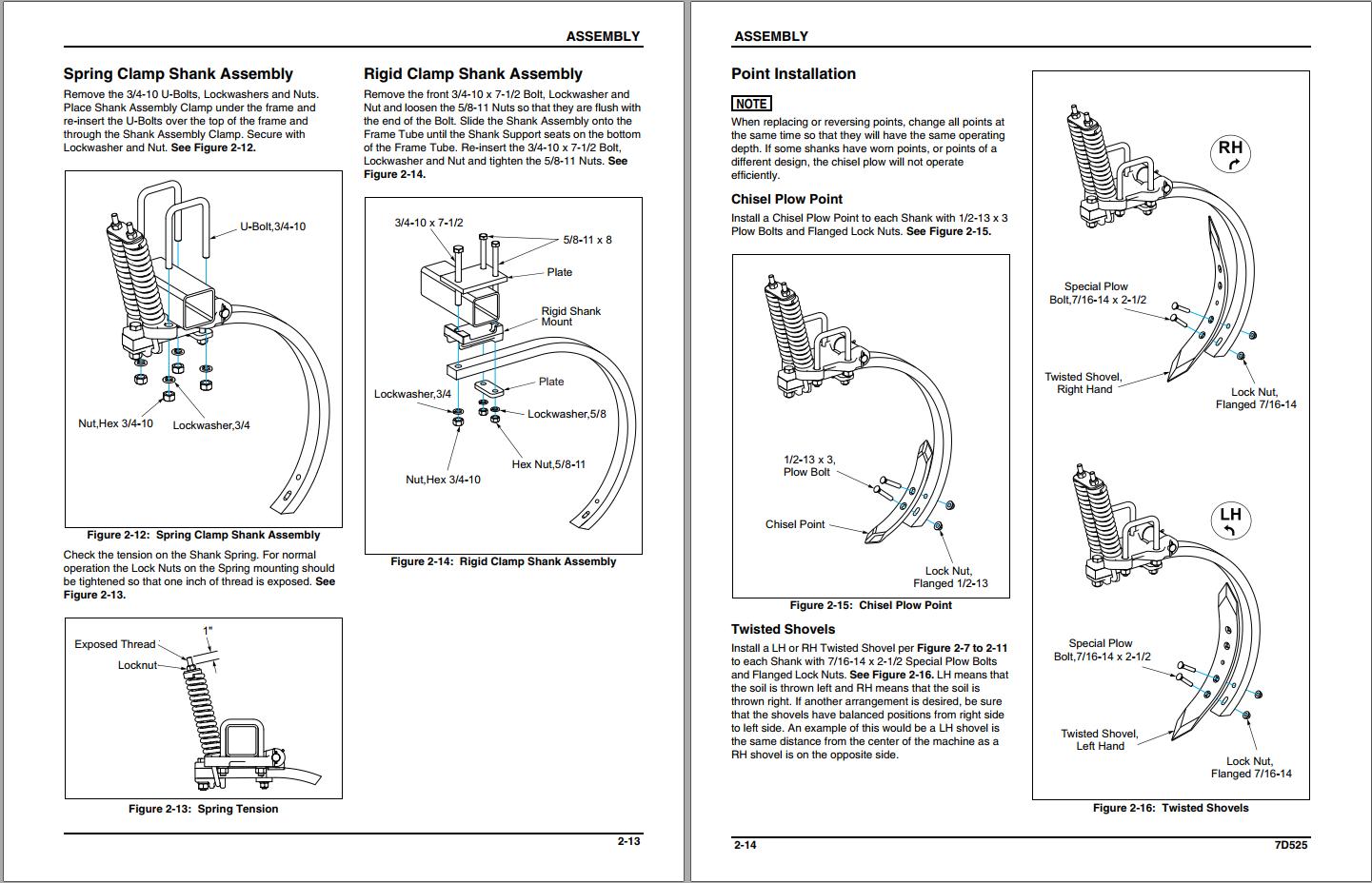 Landoll Chisel Plow CPP7 Through CPP12 Operator’s Manual 7D525