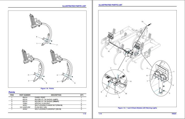 Landoll Chisel Plow CPP7 Through CPP12 Parts Manual 7D524