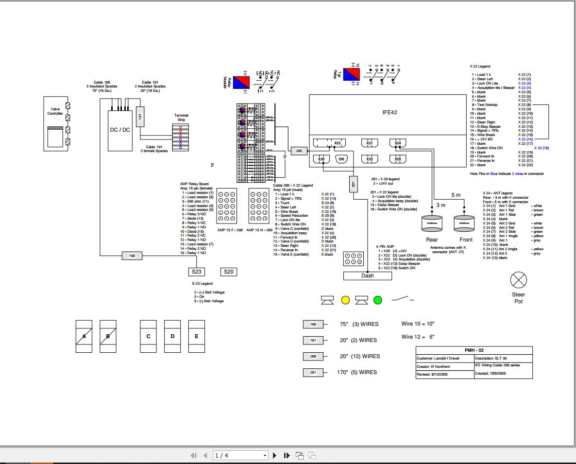 Landoll Drexel Forklift SLT30 Wiring Diagram