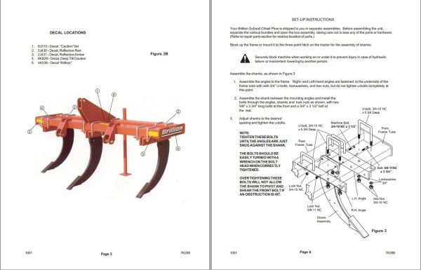 Landoll Subsoil Chisel Plow SCP-23 SCPH-23 SCP-33 SCPH-33 Parts Operator’s Manual 7K299