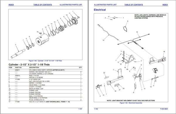 Landoll Tandem Disc Harrow 6231 Parts Manual F-833-0820A