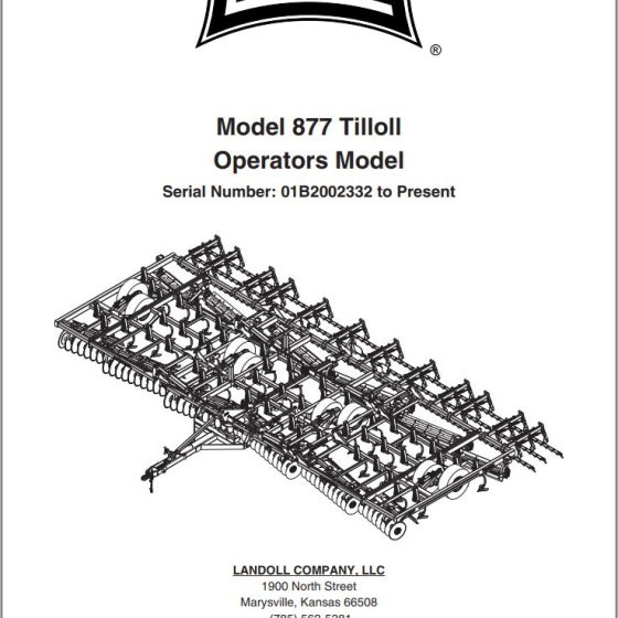Landoll Tilloll 875 Series Operator’s Manual F-60-0211