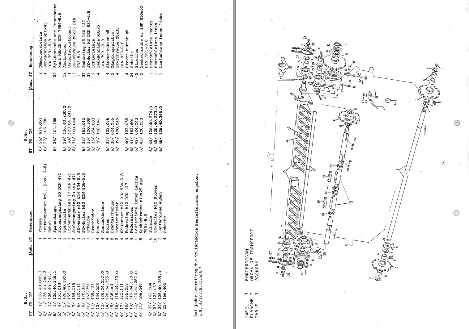 Pottinger Agricultural Top I Parts Catalog