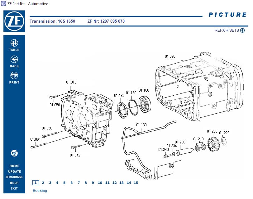 ZF EPC Automotive 07.2025 Spare Parts List How To Install Guide Instruction