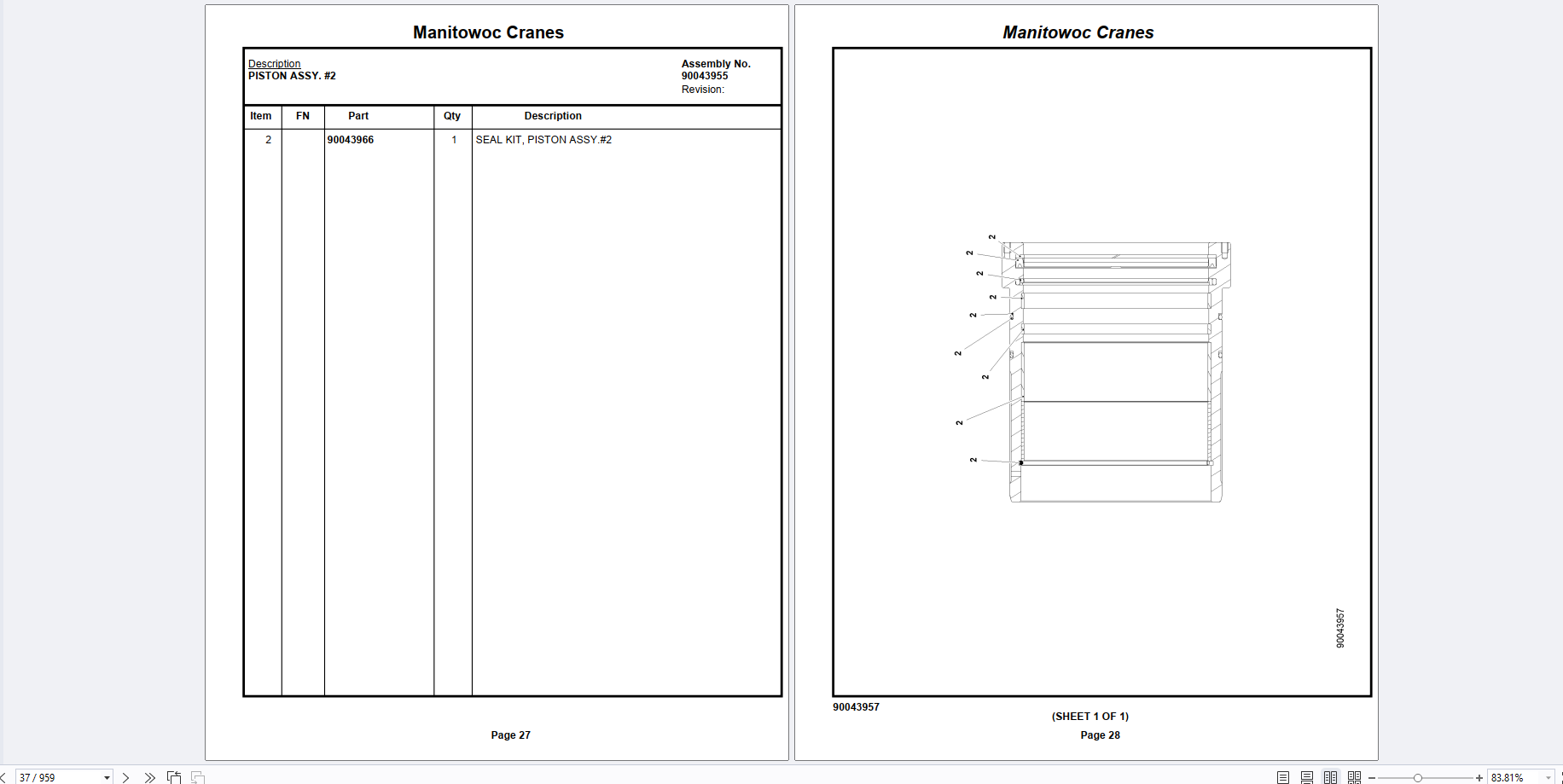 Grove Crane RT GRT Series Collection Parts Document PDF 43 GB Download ...