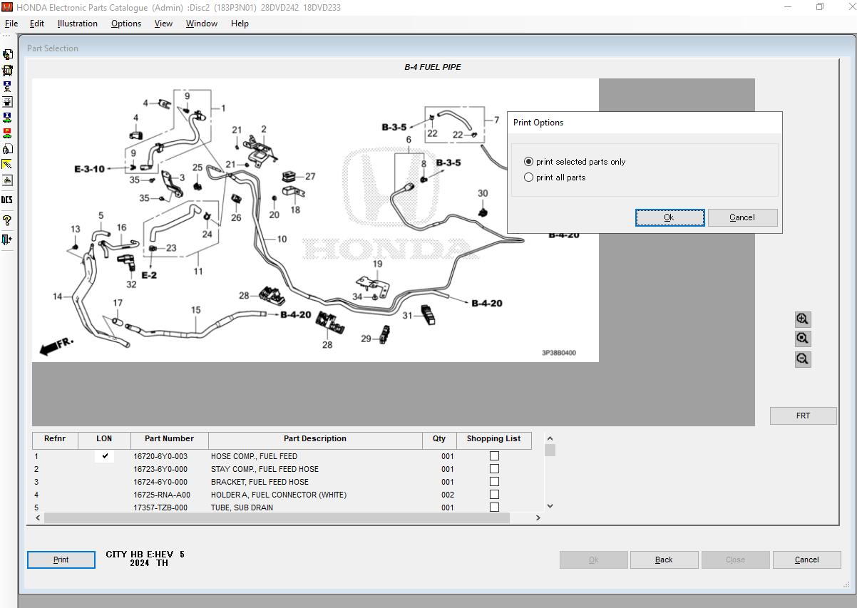 HONDA EPC Spare Parts List GENERAL 01.2024 How To Install Guide Instruction