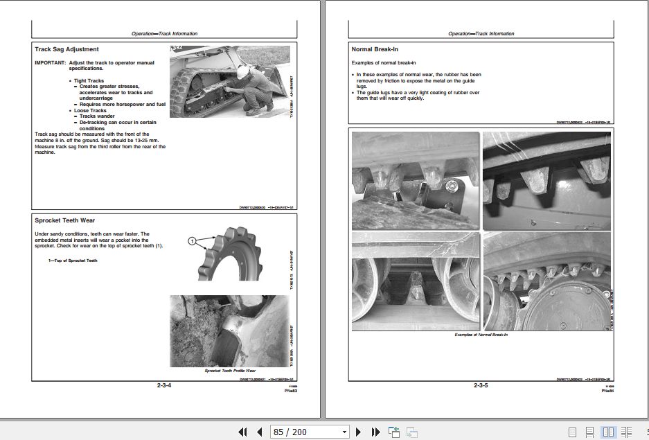 John Deere Compact Track Loader CT322 CT332 Operators Manual OMT215996