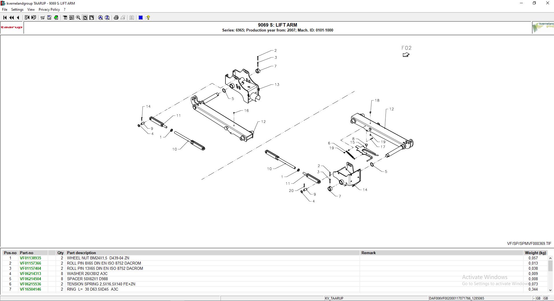 Kverneland TAARUP Agricultural Electronic Spare Parts Catalog How To ...