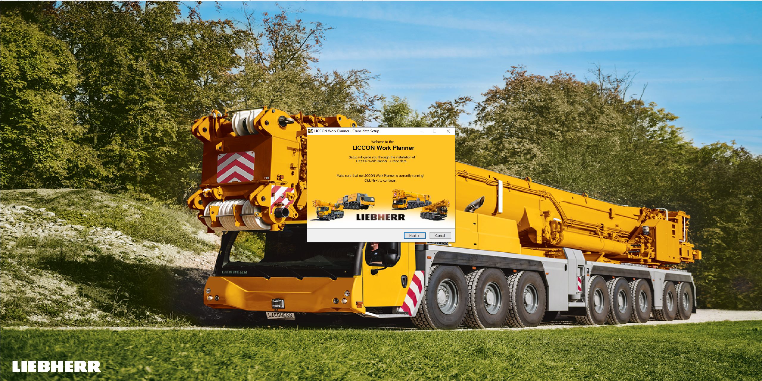 Liebherr LICCON Universal Work Planner V6.23 LTM 1650-8.1 Ton 2024 Data