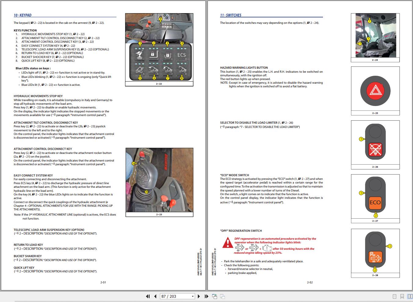 Manitou Loaders MLA-T533 145V PLUS D ST4 S1 Operator Manual 649210