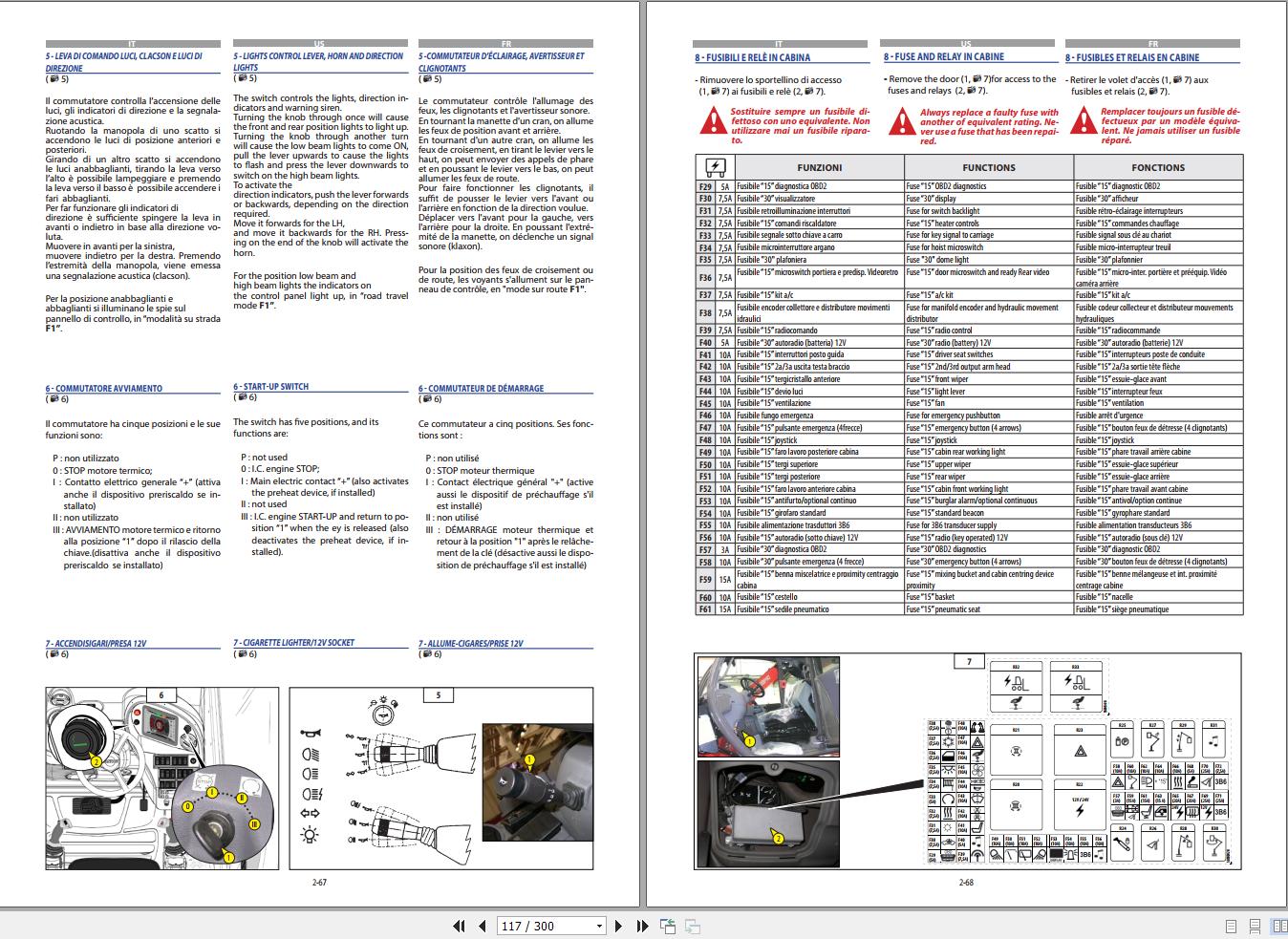 Manitou MRT-X3255 Plus MRT3255 Plus Privilege Operator Manual 648870 IT ...