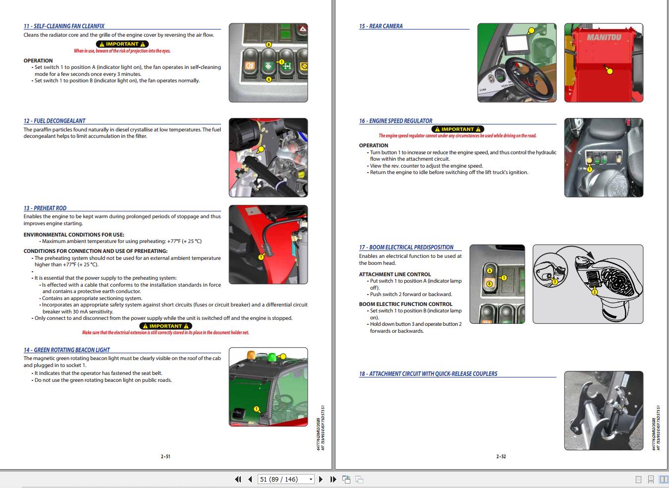 Manitou MT733 Easy 75DST5S1 MT933 Easy 75DST5S1 Operator Manual 647776