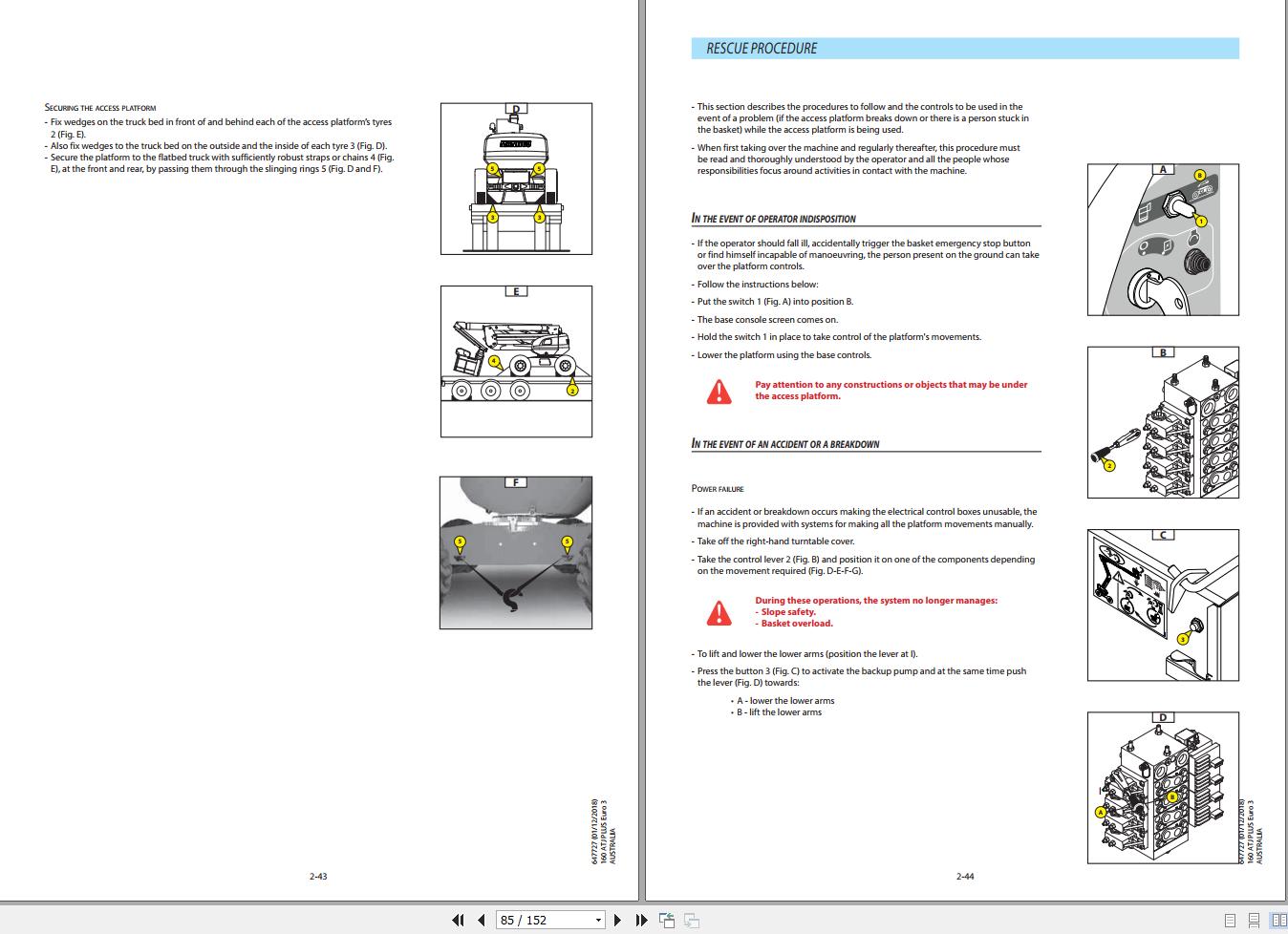 Manitou Platform 160ATJ PLUS Euro3 Operator's Manual 647727