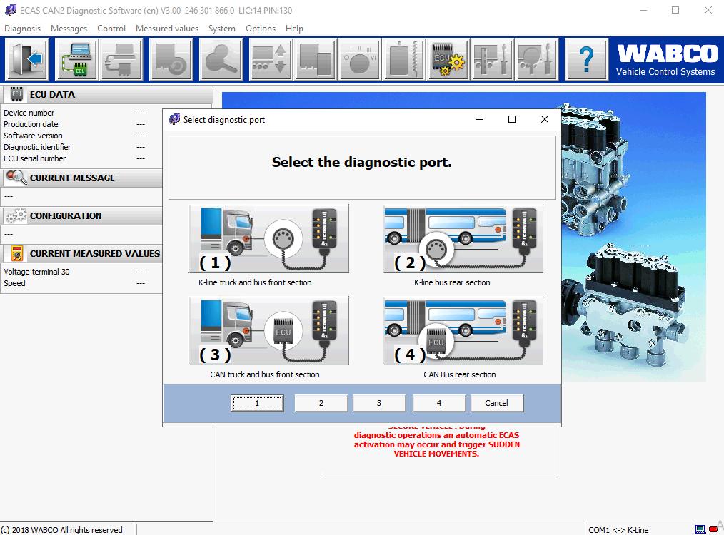 WABCO Diagnostic Tool TOOLBOX PLUS 14.0.2 ECAS CAN2 v3.00 How To ...
