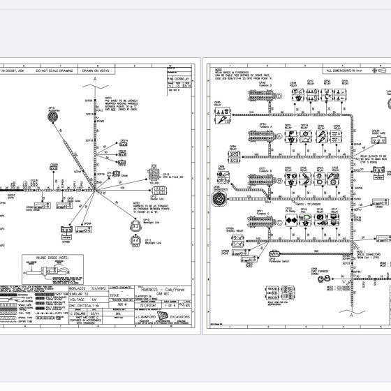 JCB Backhoe Loader 3CX 4CX 5CX Engine Tier 4 Final Electrical Circuit ...
