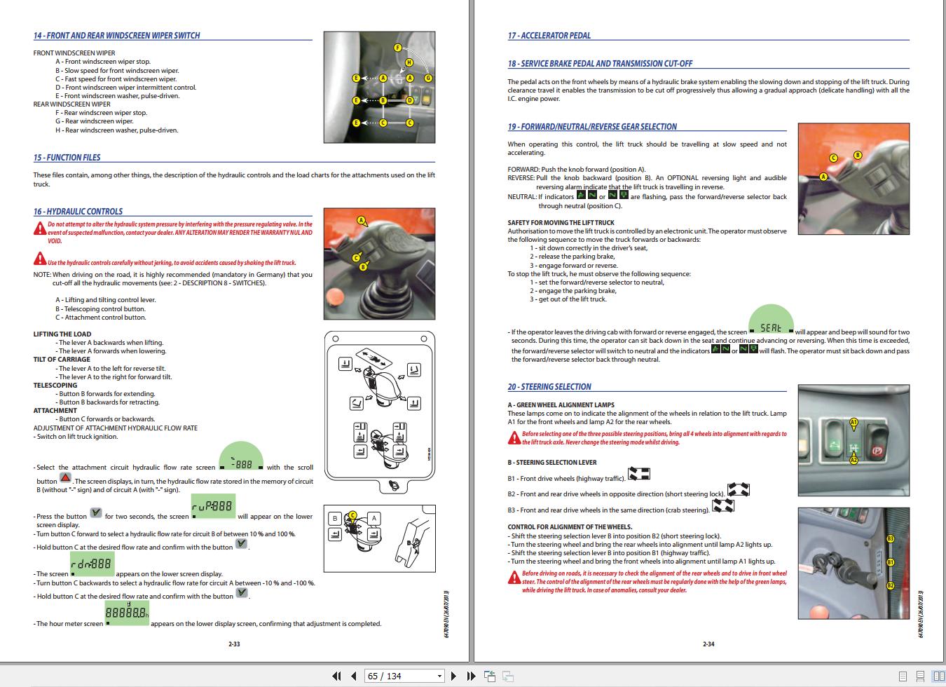Manitou Telescopic Handlers MLT625-75H Series 1-E3 Operator Manual