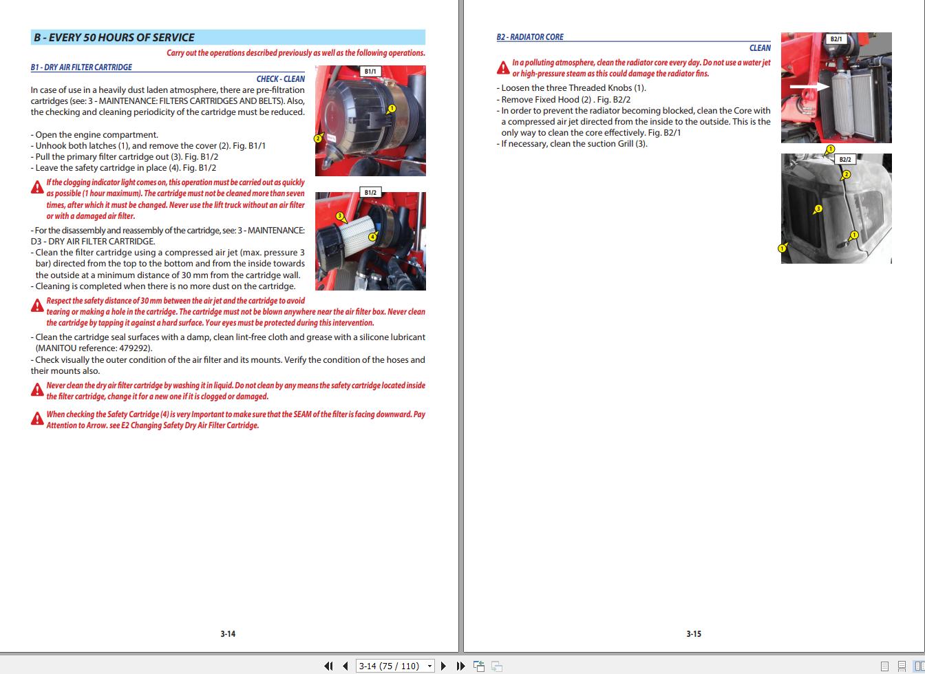 Manitou Telescopic Handlers TMT55ES T4 TMT52LP T4 Operator Manual 647643