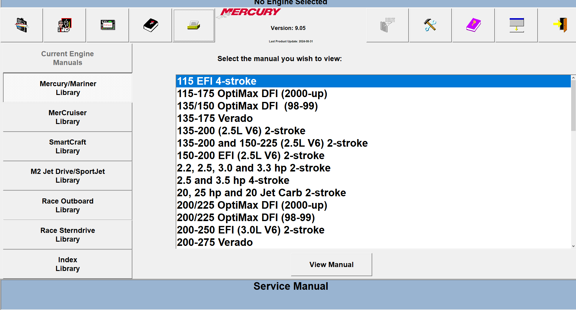 Mercury Version 9.05 06.2024 Diagnostic Program Service Information How ...