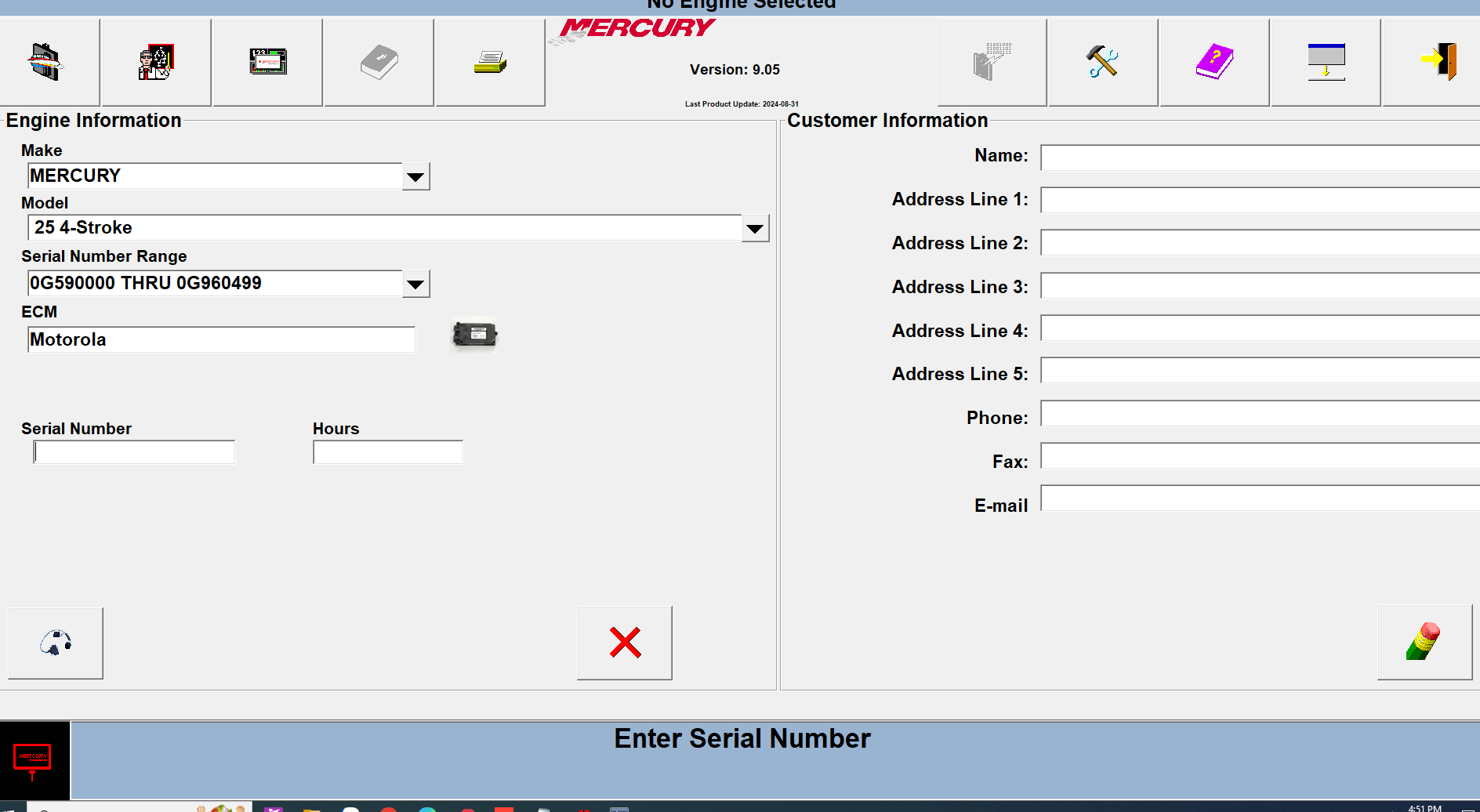 Mercury Version 9.05 06.2024 Diagnostic Program Service Information How ...