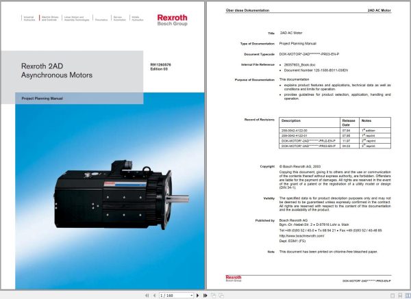 Rexroth Electric Drives and Controls Operating & Assembly Instruction 5.21GB PDF