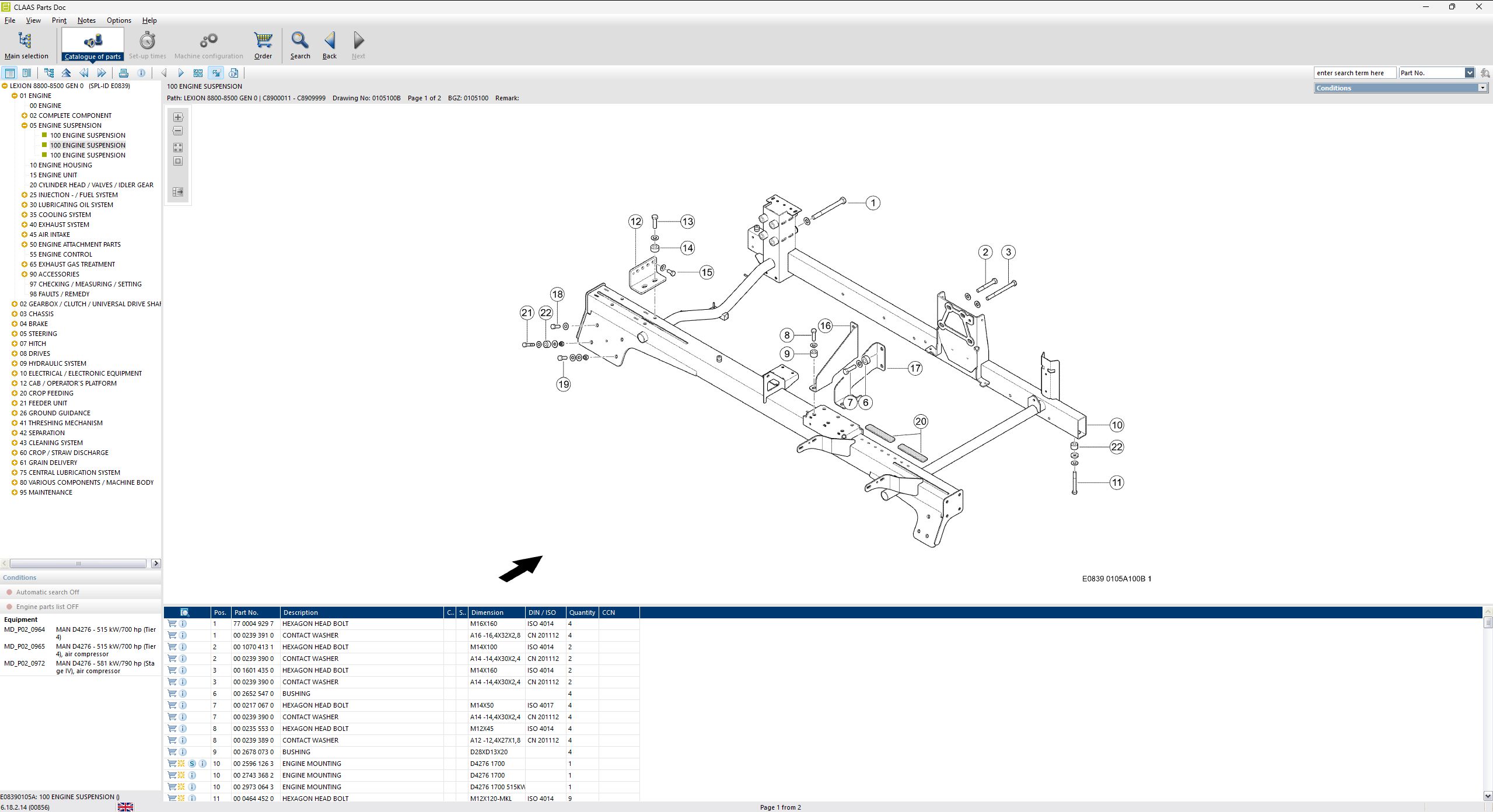 Claas EPC Spare Parts Program Parts Doc 2.2 11.2024 856 How To Install ...