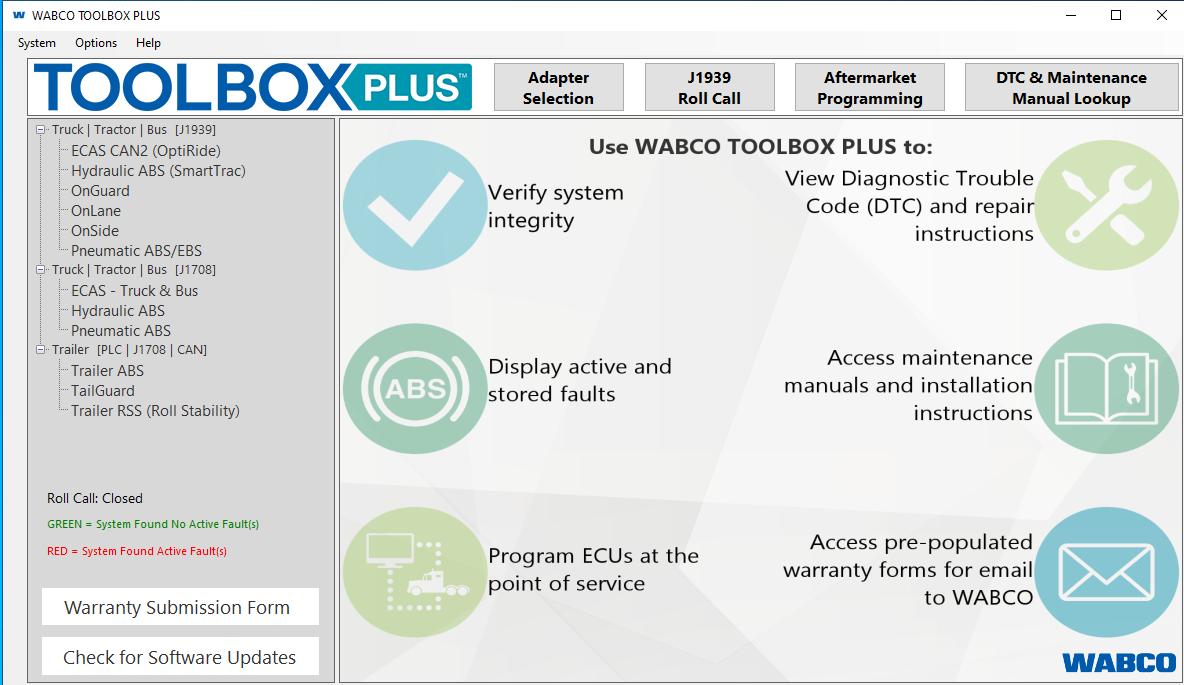 WABCO Diagnostic Program TOOLBOX PLUS 14.2.1 09.2024 ECAS V3.0 How To ...