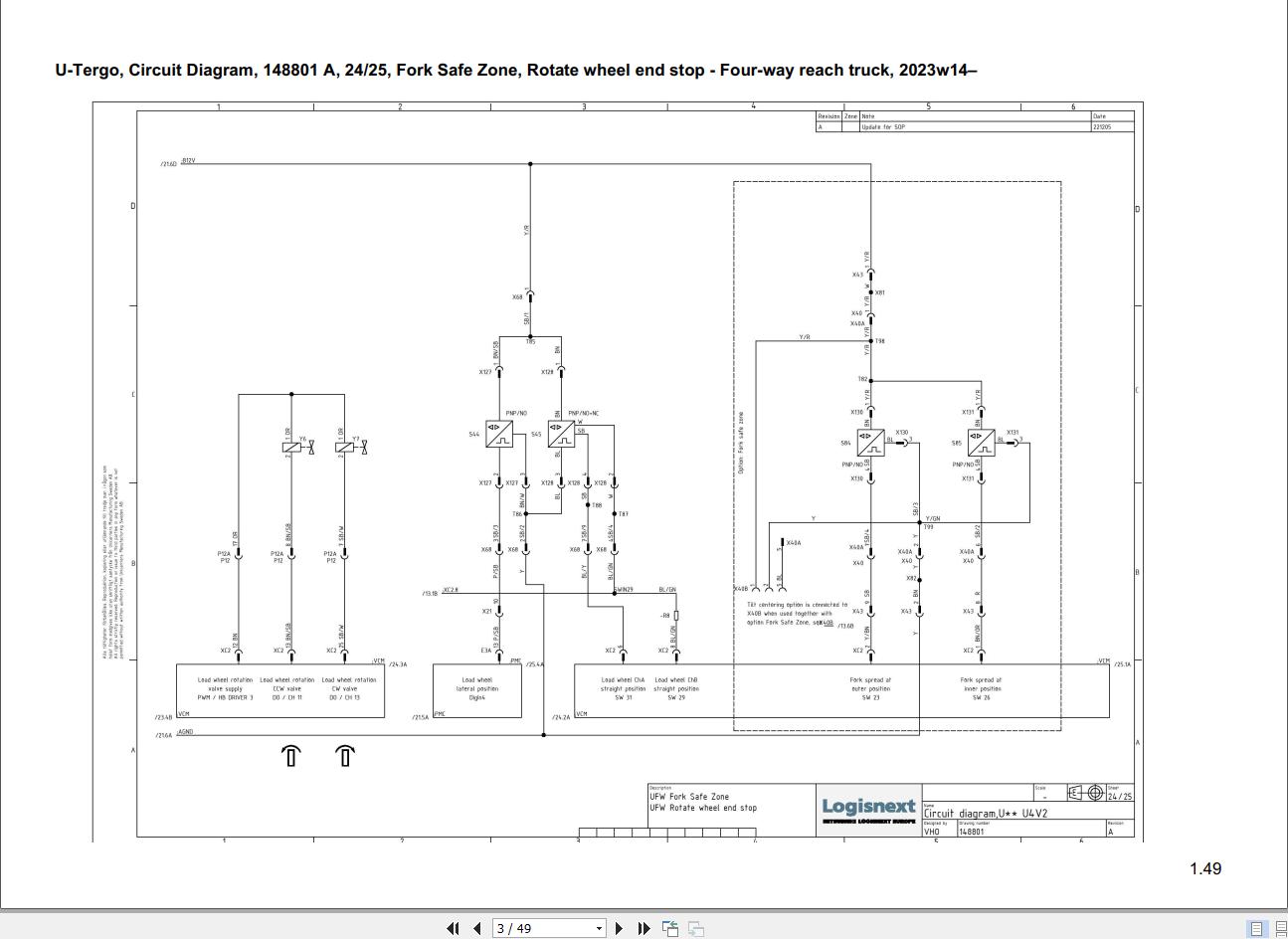 CAT Forklift NR12N3L to NR20N3HX Operation Service Manual 04.2024