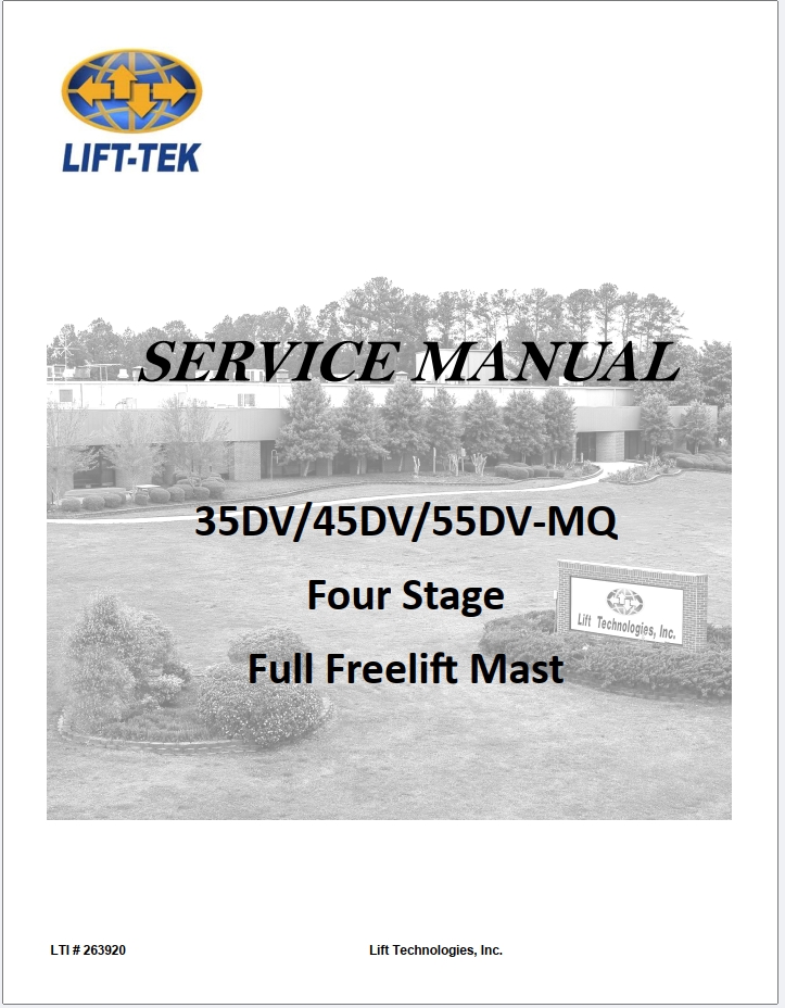 CAT Lift Trucks GP40N to GP55N1 Service Manual 05.2023