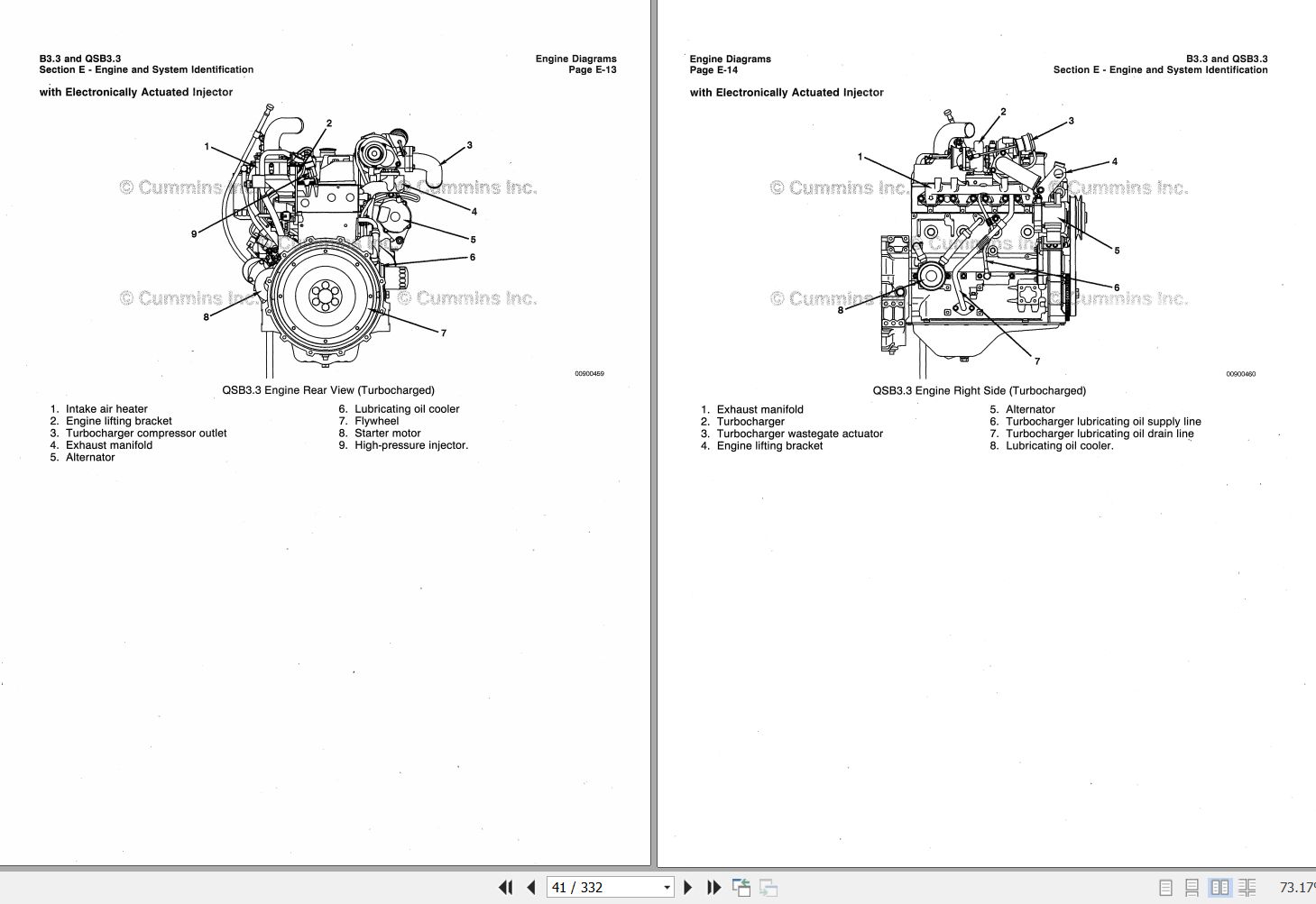 Cummins Engine QSB3.3 CM2150 B3.3 Operation and Maintenance Manual 2011