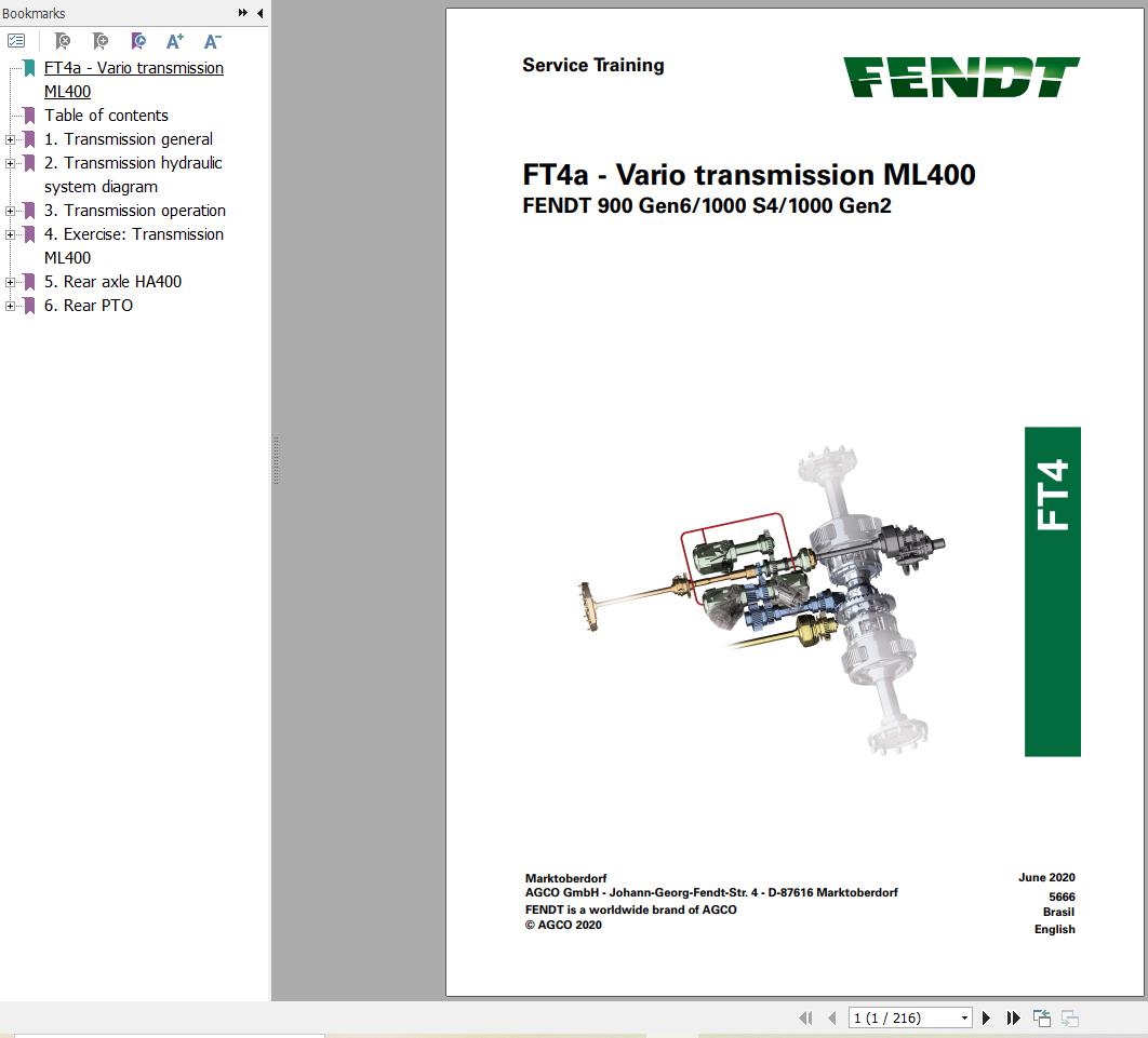 Fendt Tractor FT201 FT203 FT34 FT46 FT4a FT50 FT51 FT65 FT72 FT90 ...