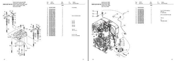 Hatz Engine 1B50E Spare Parts Catalog
