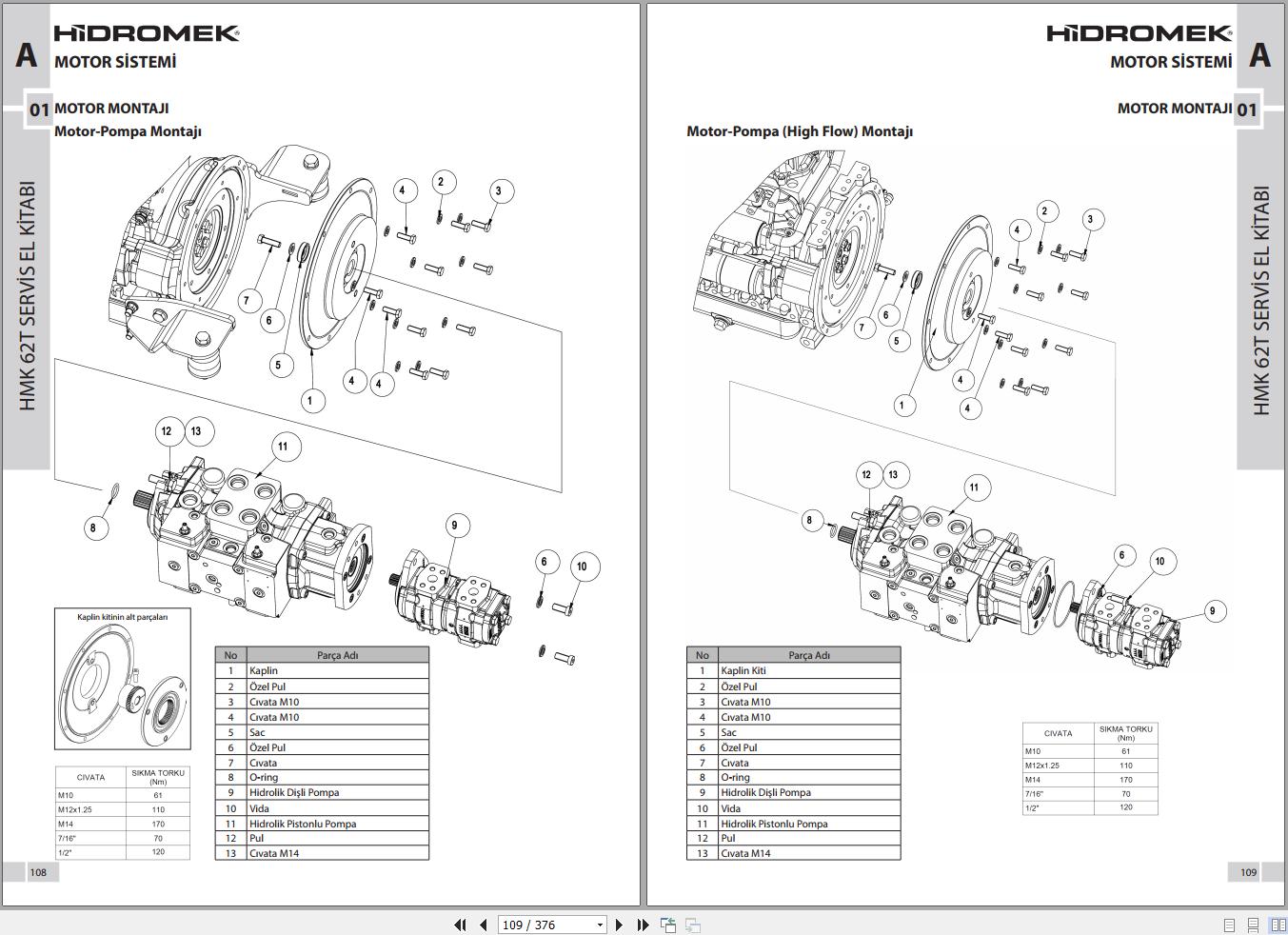 Hidromek HMK 62T Service Manual and Electric Hydraulic Schematic REV02 TR