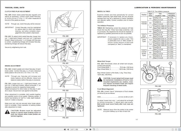 Iseki Tractor TG5330 TG5390 TG5470 Operators Manual and Diagram