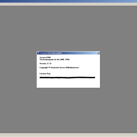 Grove Crane GMK7450 Version 3.1.0 Standard Service Program
