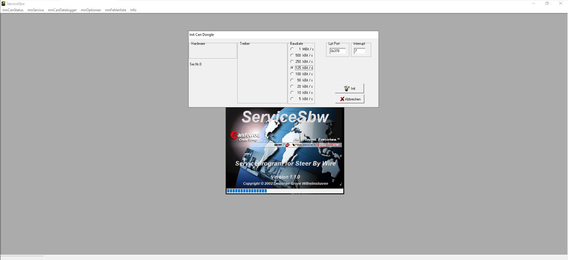 Grove Service Program ServiceSbw GMK5275 For Steer By Wire How To ...