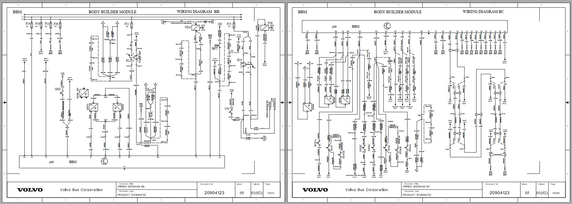Volvo Bus & Trucks Wiring Diagrams PDF Collection