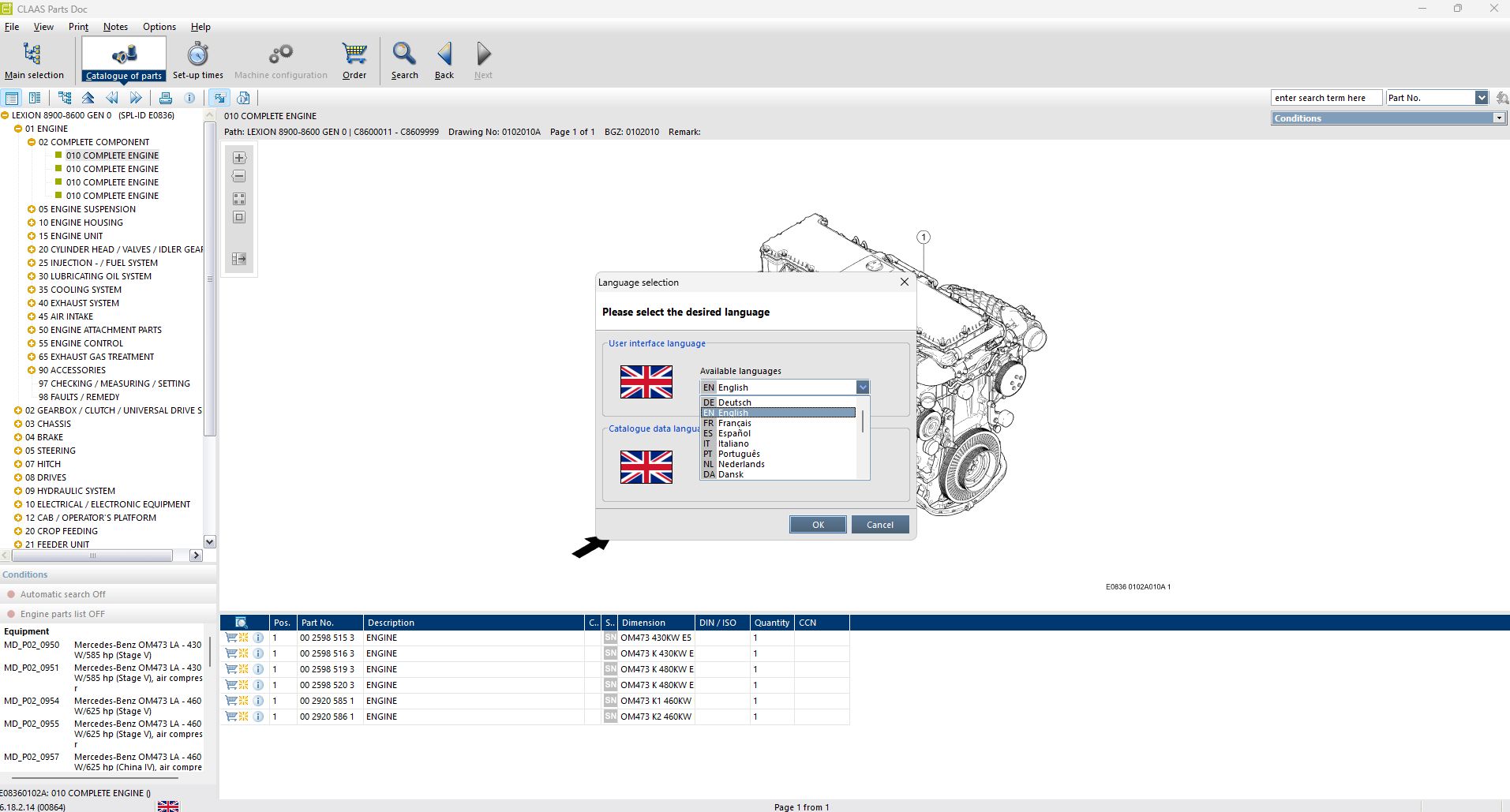 Claas Spare Parts Program Parts Doc 2.2 01.2025 864 EPC How To Install ...