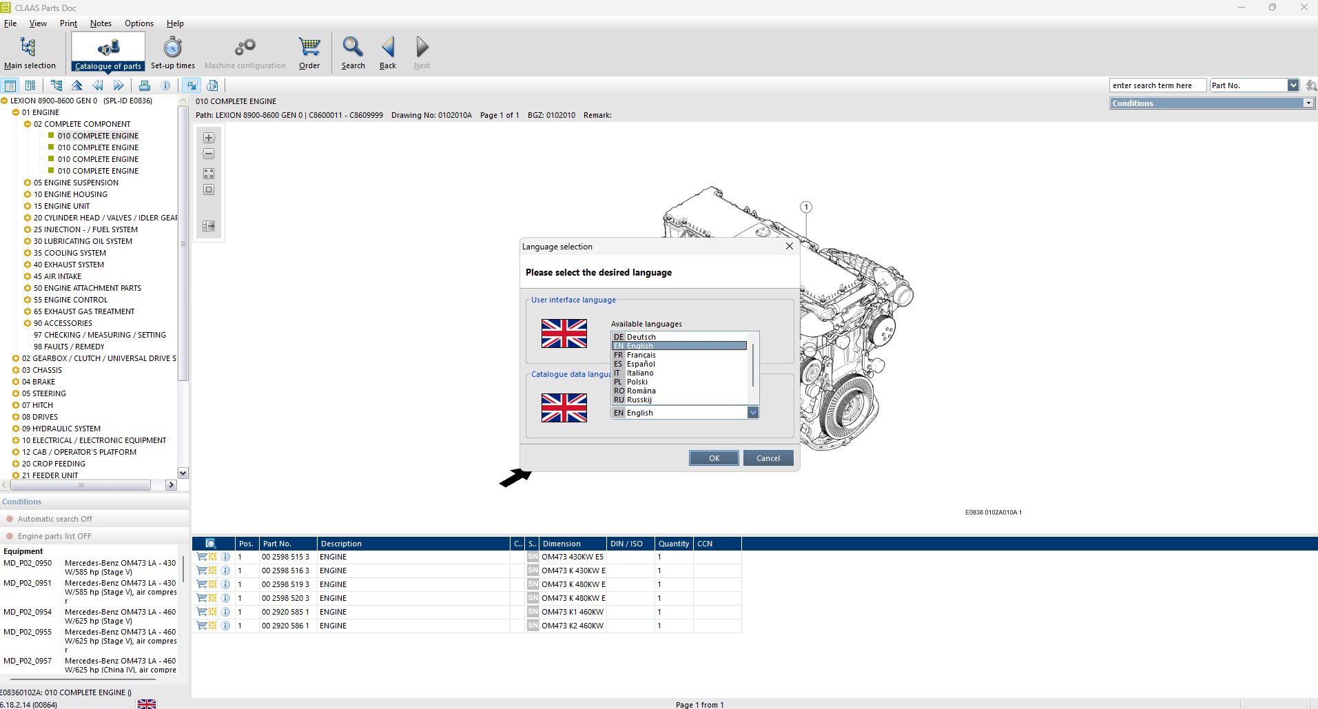 Claas Spare Parts Program Parts Doc 2.2 01.2025 864 EPC How To Install Guide Instruction