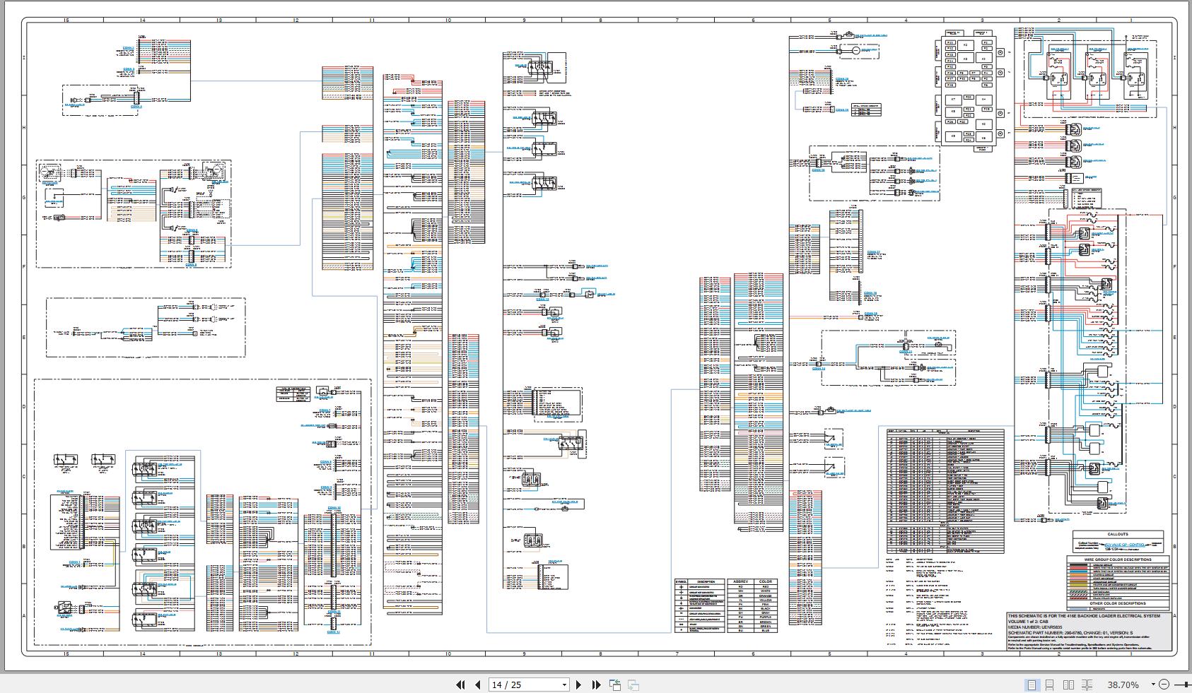 CAT Backhoe Loader 416E MFG Operators Service Manual and Schematics