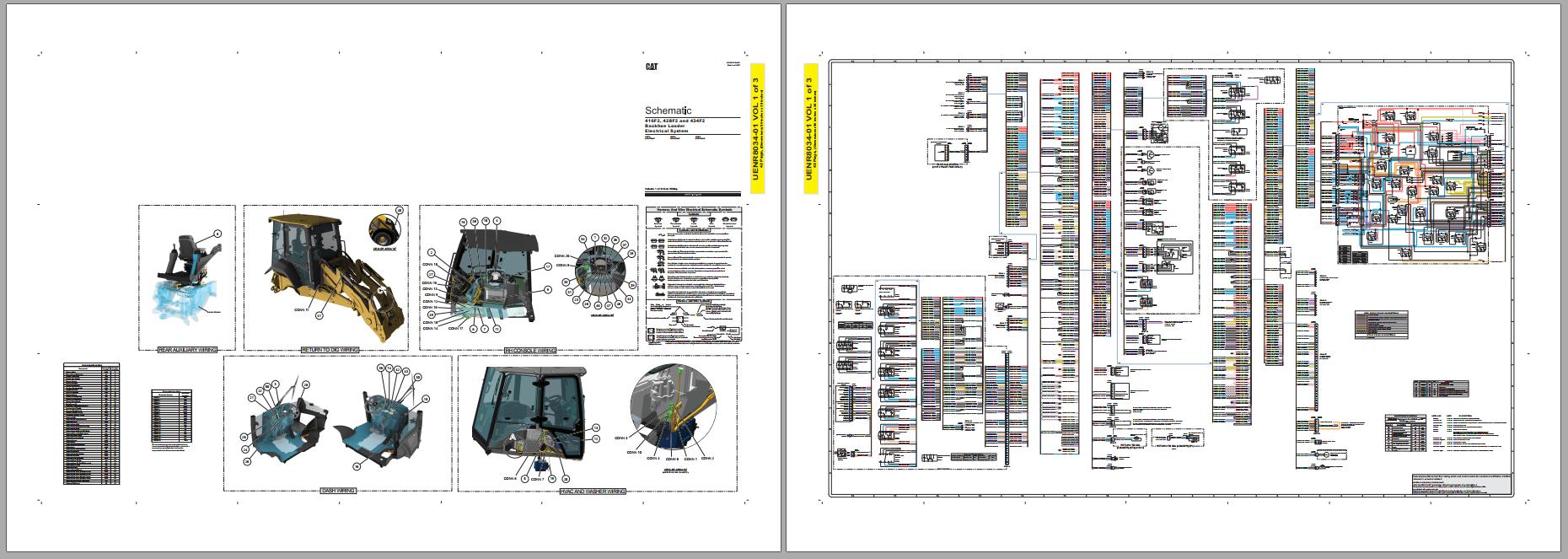CAT Backhoe Loader 416F2 HWB Operators Service Manual and Schematics