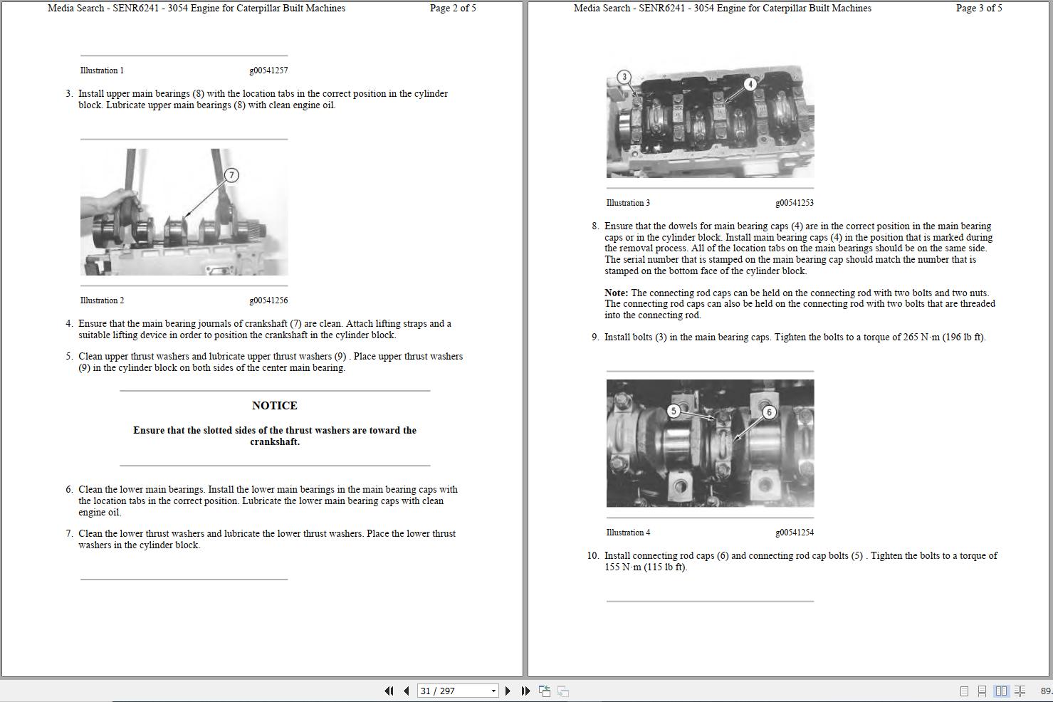 CAT Backhoe Loader 424D CJZ Operators Service Manual and Schematics