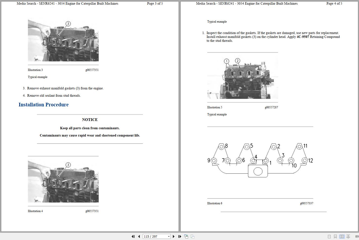 CAT Backhoe Loader 426B 5YJ Operators Service Manual and Schematics