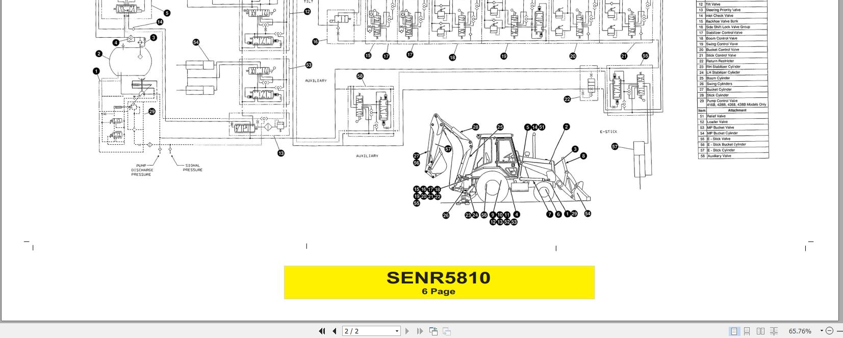 CAT Backhoe Loader 426B 5YJ Operators Service Manual and Schematics