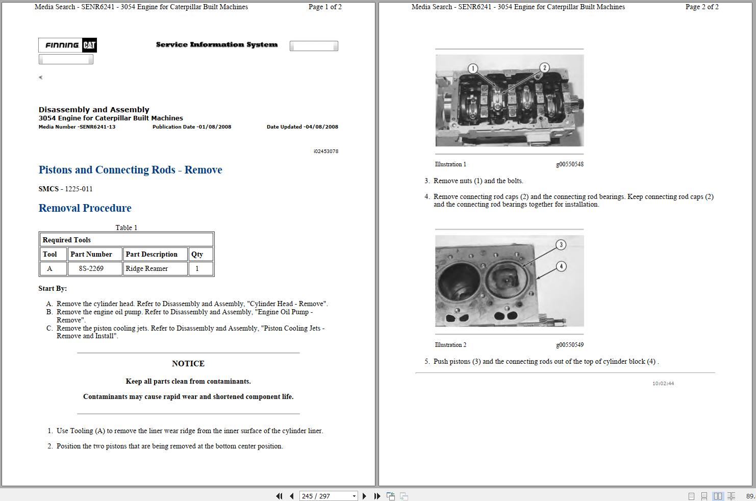 CAT Backhoe Loader 428D BLL Operators Service Manual and Schematics