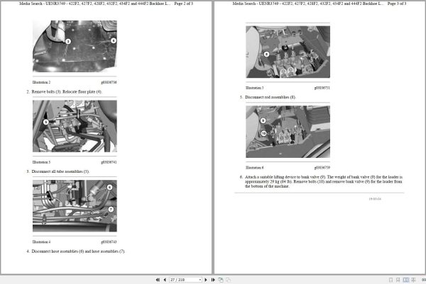CAT Backhoe Loader 428F2 HWN Operators Service Manual and Schematics