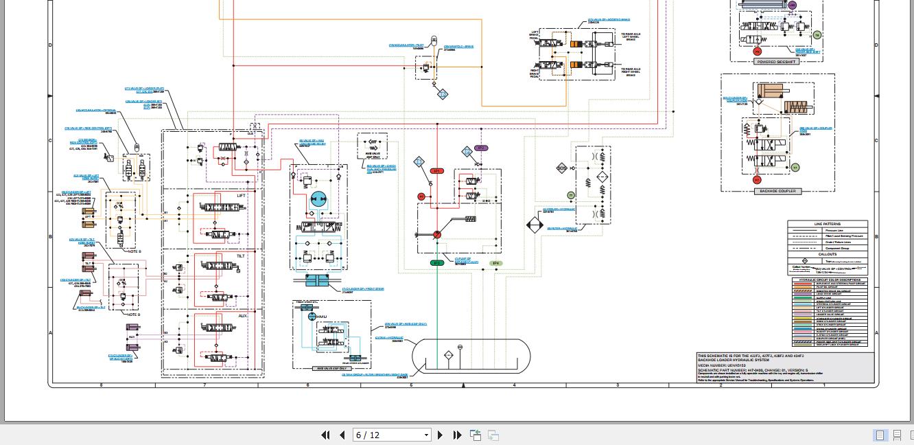 CAT Backhoe Loader 428F2 HWN Operators Service Manual and Schematics