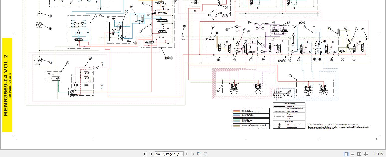 CAT Backhoe Loader 430D BML Operators Service Manual and Schematics